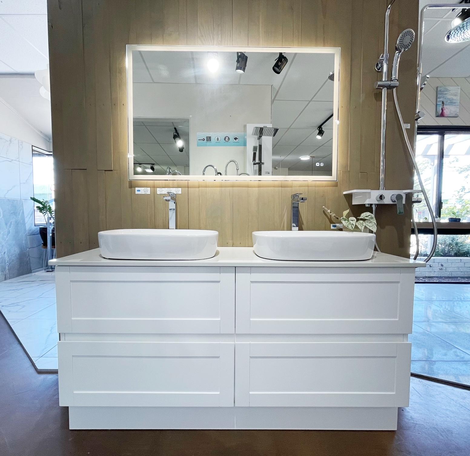 Floor Standing Vanity with Double Sit on Top Basin EVA-1500WD